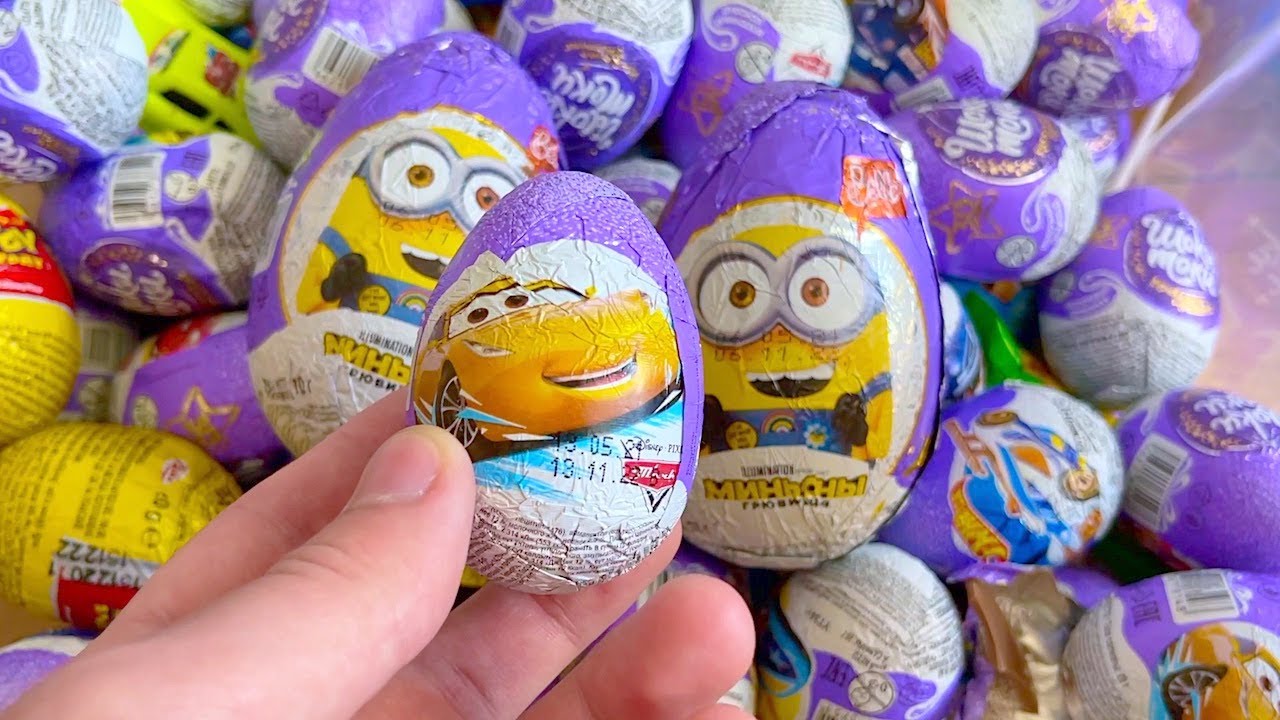 Very Yummy Surprise Chocolate Egg - A lot of Chocolate Egg opening ASMR ...