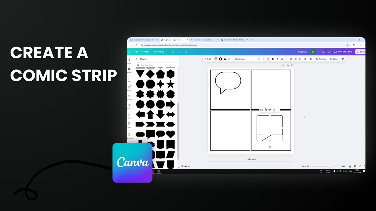 How to Create a Comic Strip in Canva - YouTube