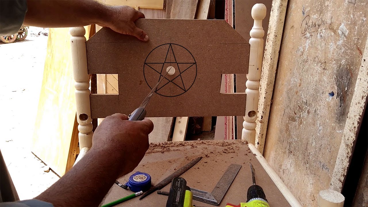 How to make a star in wood | Star Drawing in Wood | amazing woodwork by ...