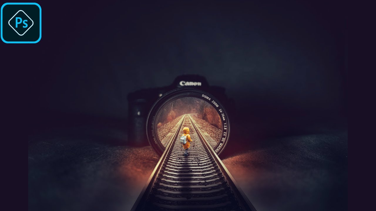Rails Inside Illution Photo Manipulation Photoshop Tutorial || pp Ka ...