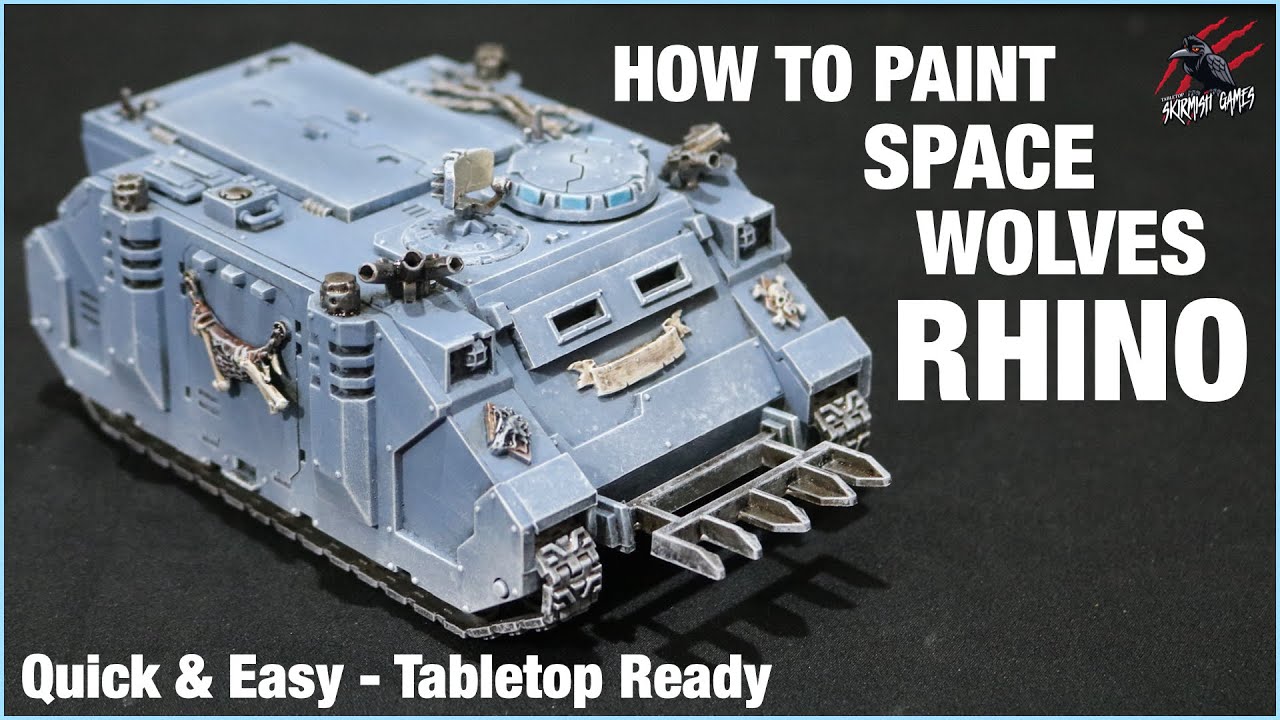 HOW TO PAINT A SPACE MARINES RHINO - Quick Easy Razorback, Predator or ...
