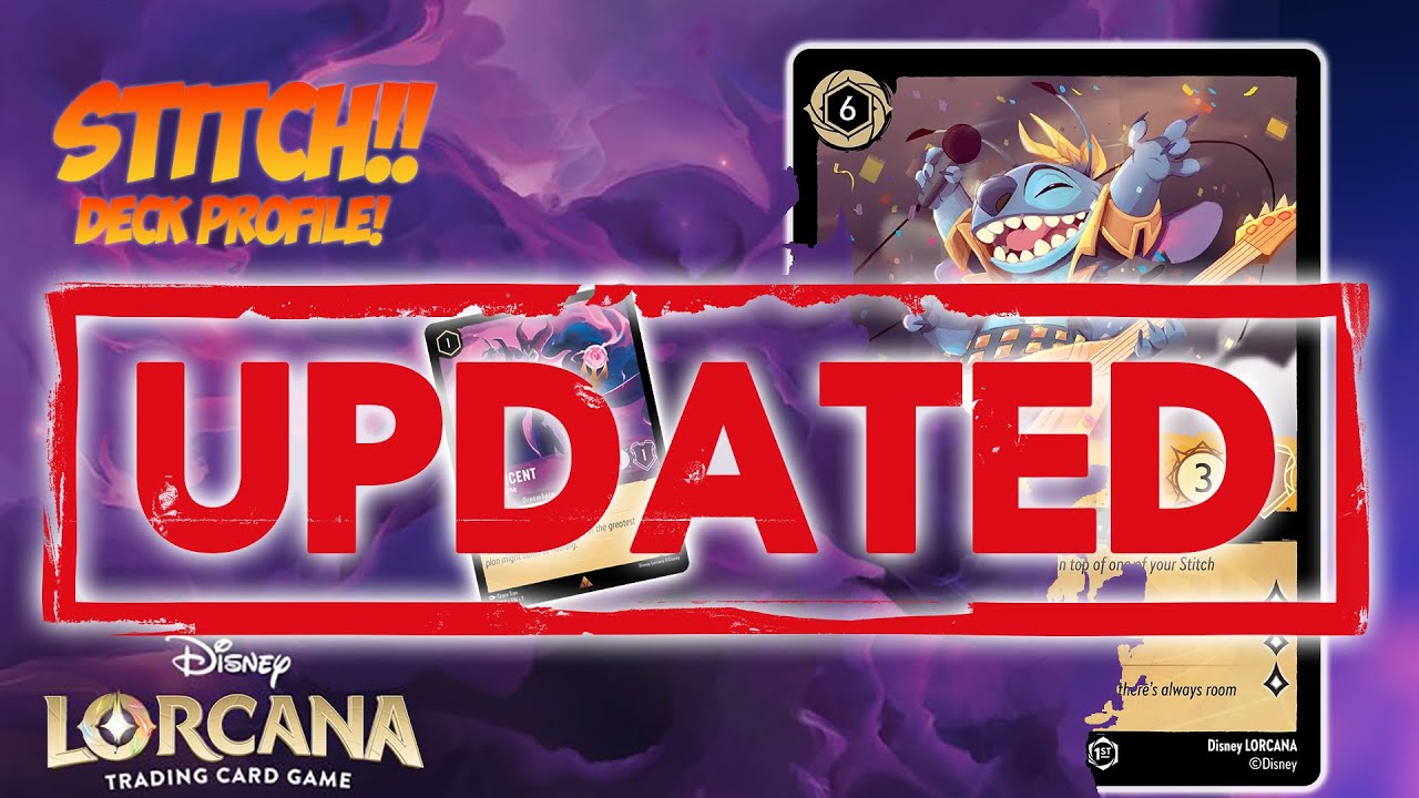INSANE AGGRO!! TIER ONE Amethyst Stitch Deck Profile - Disney Lorcana ...