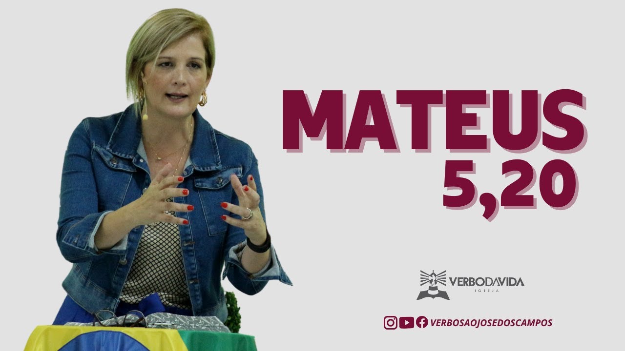 MATEUS 5,20 - 20H| COM MARCIA VANCE - YouTube