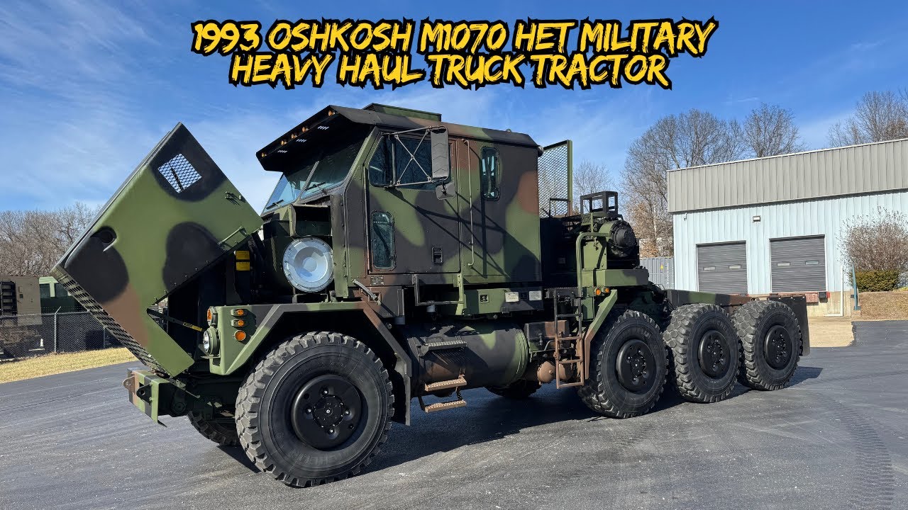 1993 Oshkosh M1070 8x8 HET Military Heavy Haul Truck Tractor For Sale ...