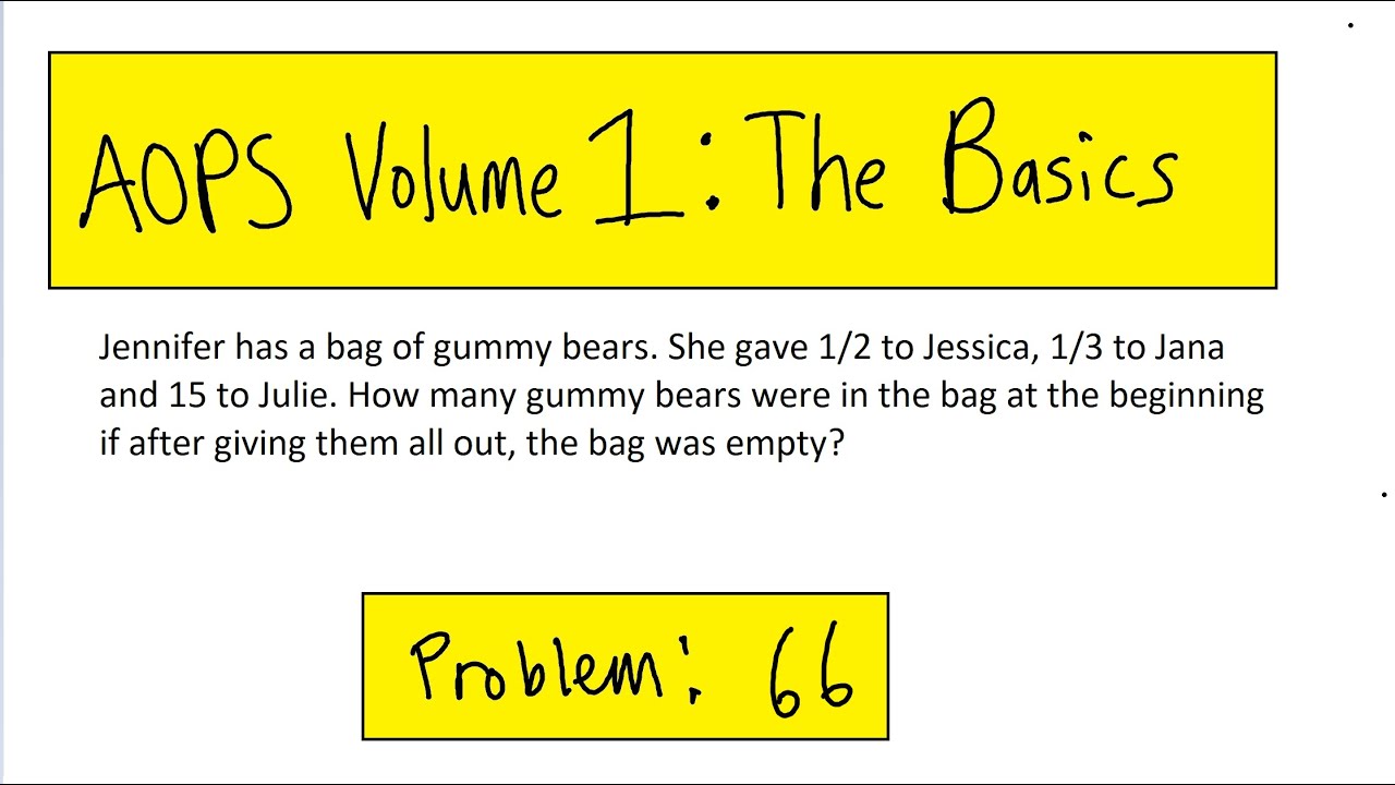 AOPS Volume 1, The Basics, Problem 65 - YouTube