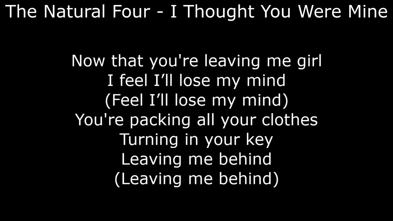 Northern Soul - The Natural Four - I Thought You Were Mine - With ...