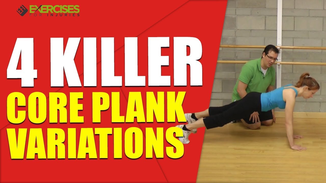4 KILLER Core Plank Variations - YouTube