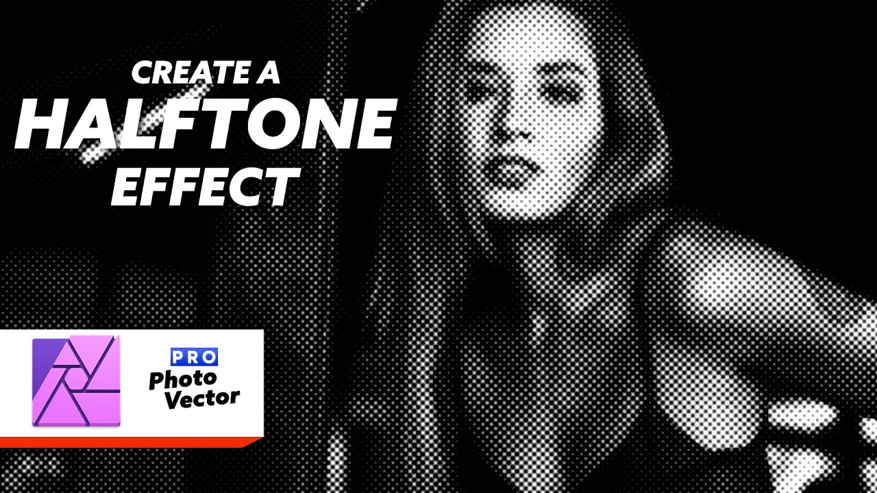 How to Create a Halftone Effect in Affinity Photo - YouTube