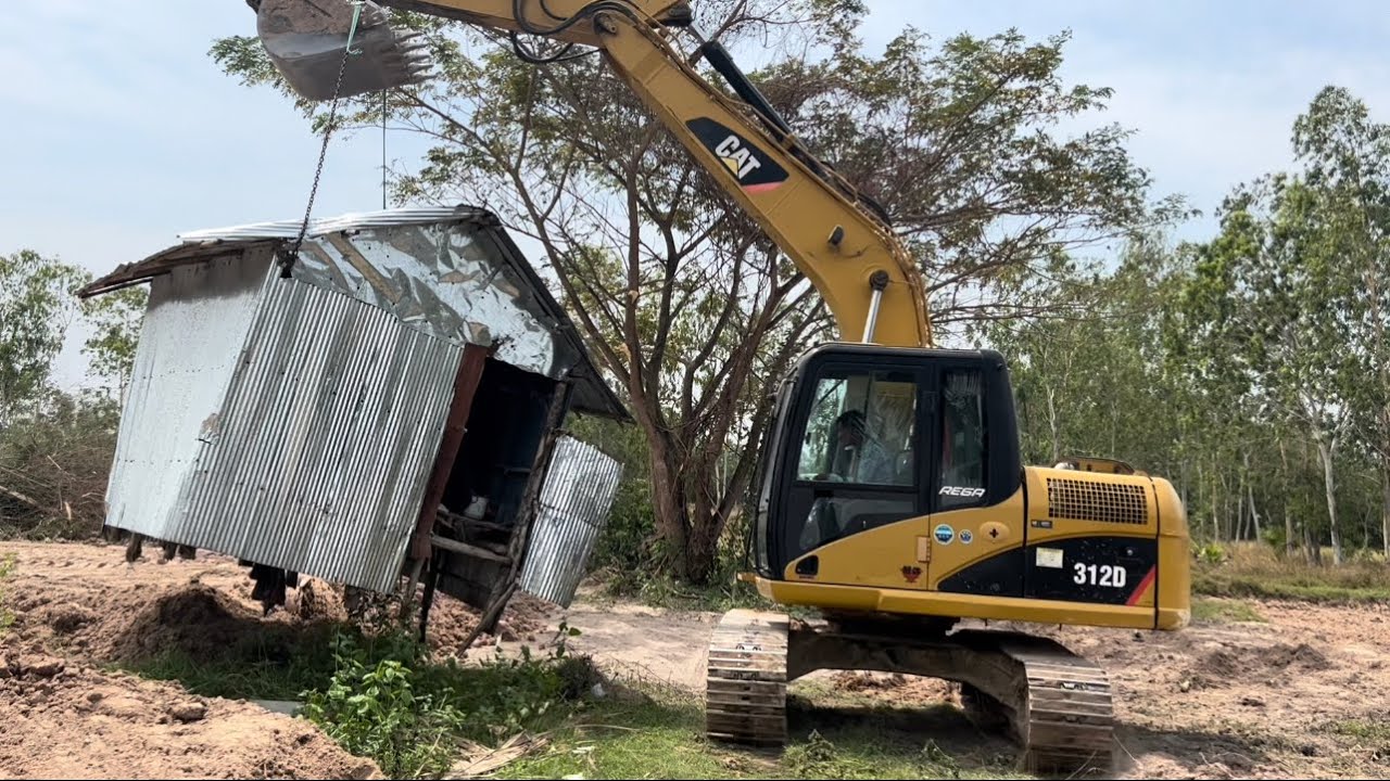 Episode 270:Excavator change hut from place to place - YouTube