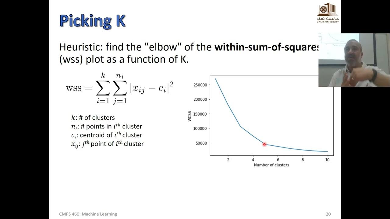 CMPS 460 | Machine Learning | S22 | Session 3.d | K-means Clustering (II) - YouTube