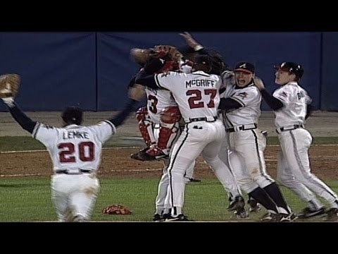 1995 WS Gm6: Braves clinch the 1995 World Series