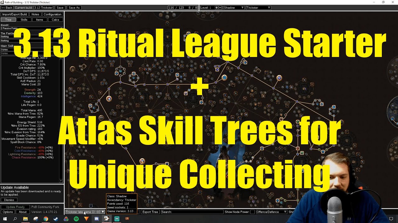 My 3.13 HCSSF Ritual League Starter & Atlas Skill Trees for Unique ...