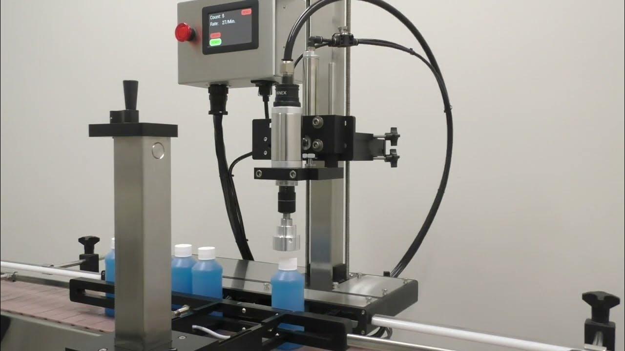 Automatic Capping Machine – Kinex Cappers - YouTube