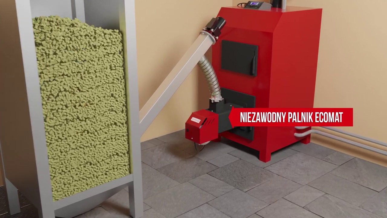 Palnik na pellet ECOMAT - YouTube