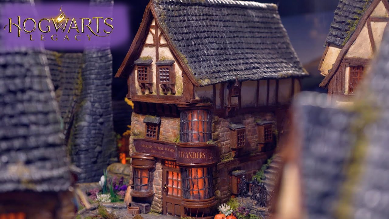 Building Ollivanders A Miniature Hogsmeade Diorama - YouTube