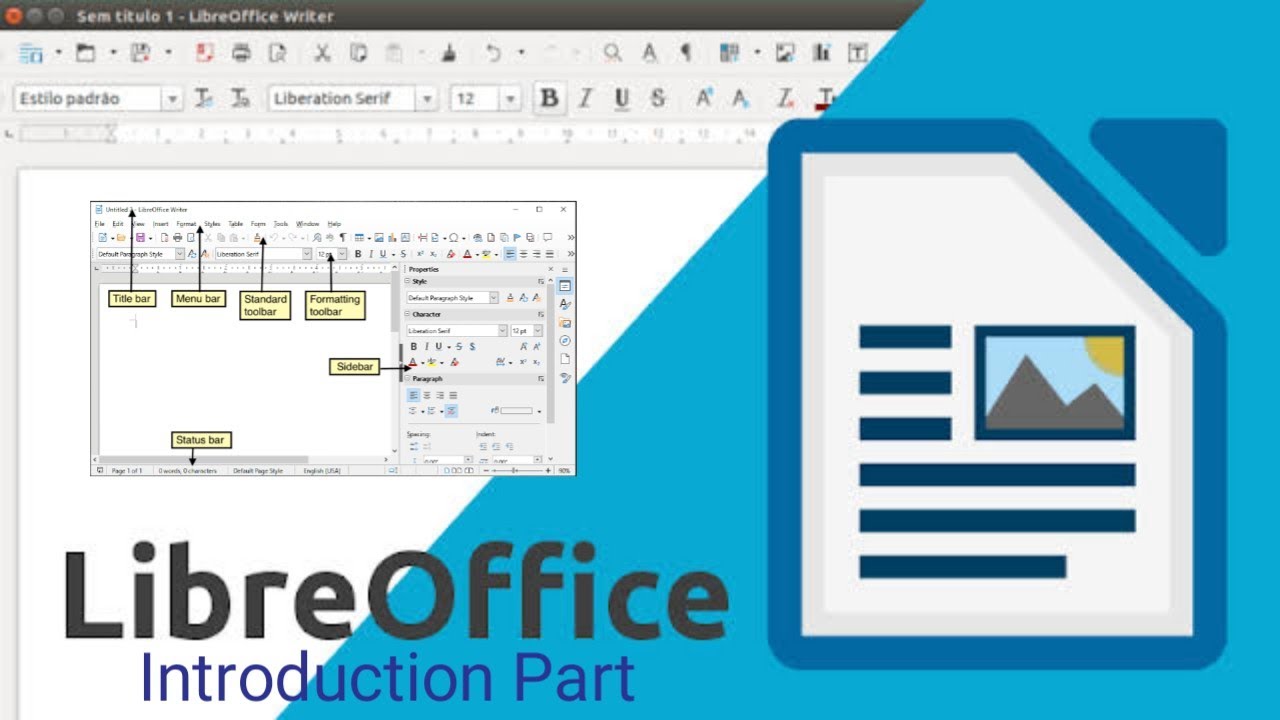 Introduction to Libreoffice Writer window। Overview of Libreoffice। # ...