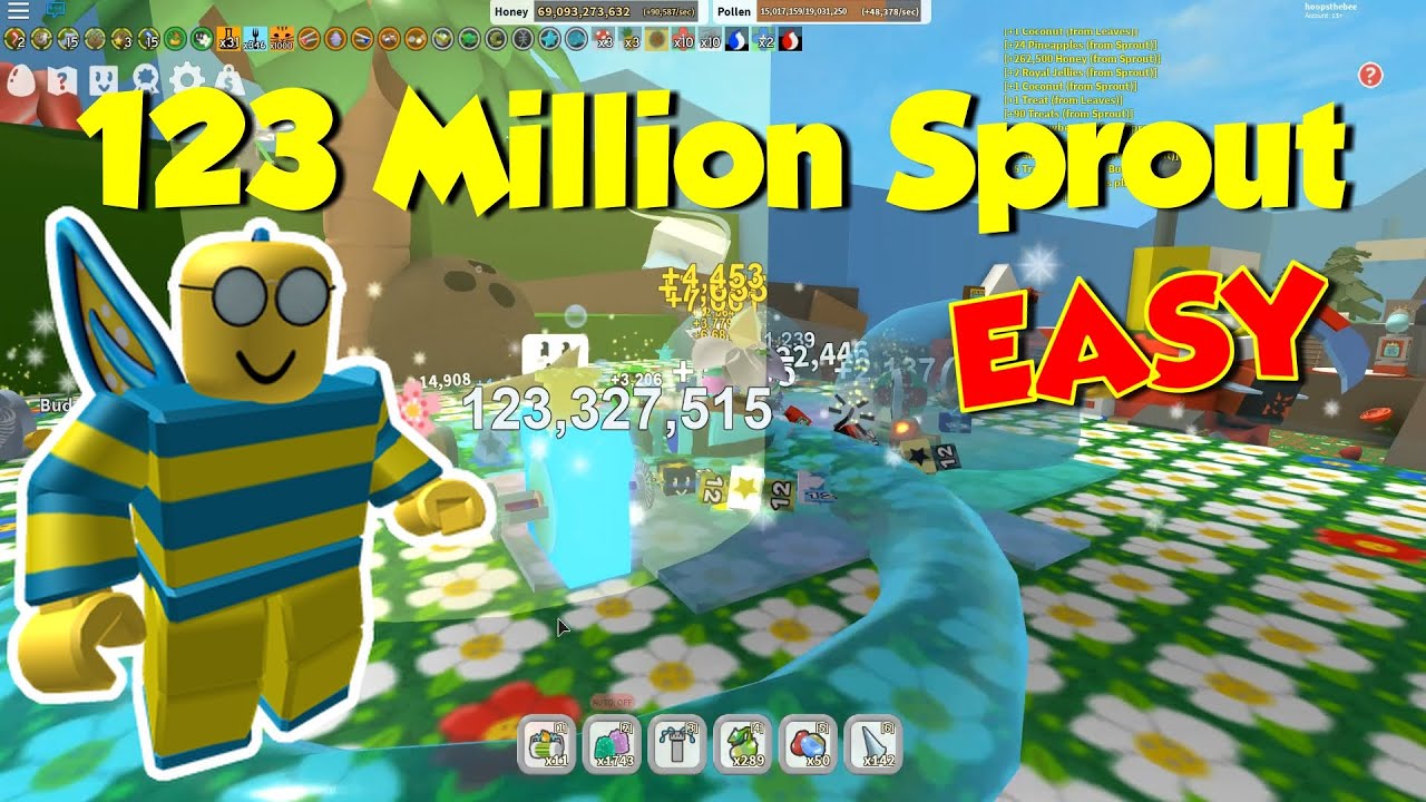Bee Swarm Simulator MEGA EPIC SPROUT - 123 Million - YouTube