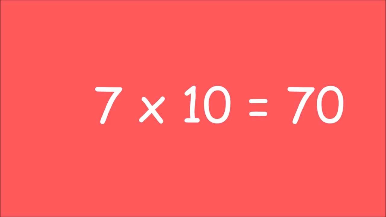 Tabellina del 7 + ESERCIZI - YouTube