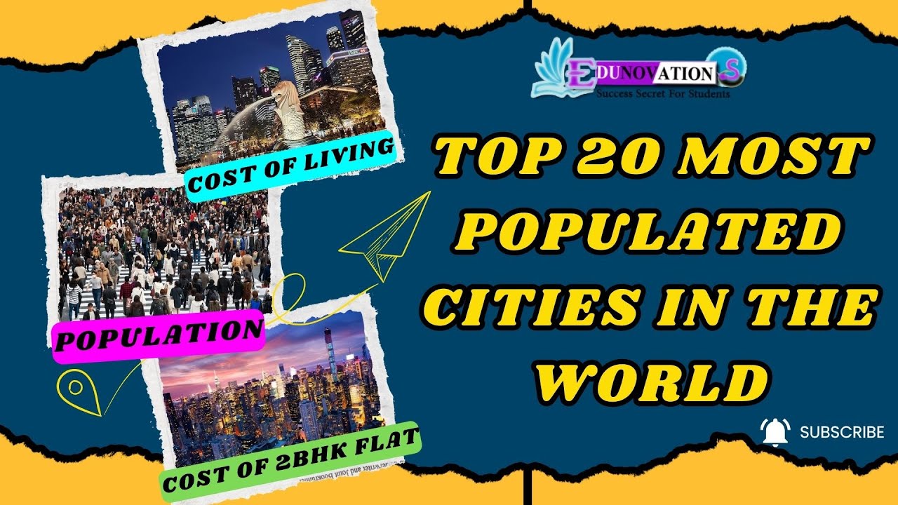 Top 20 most populated cities in the world : Ranking the Largest Cities ...