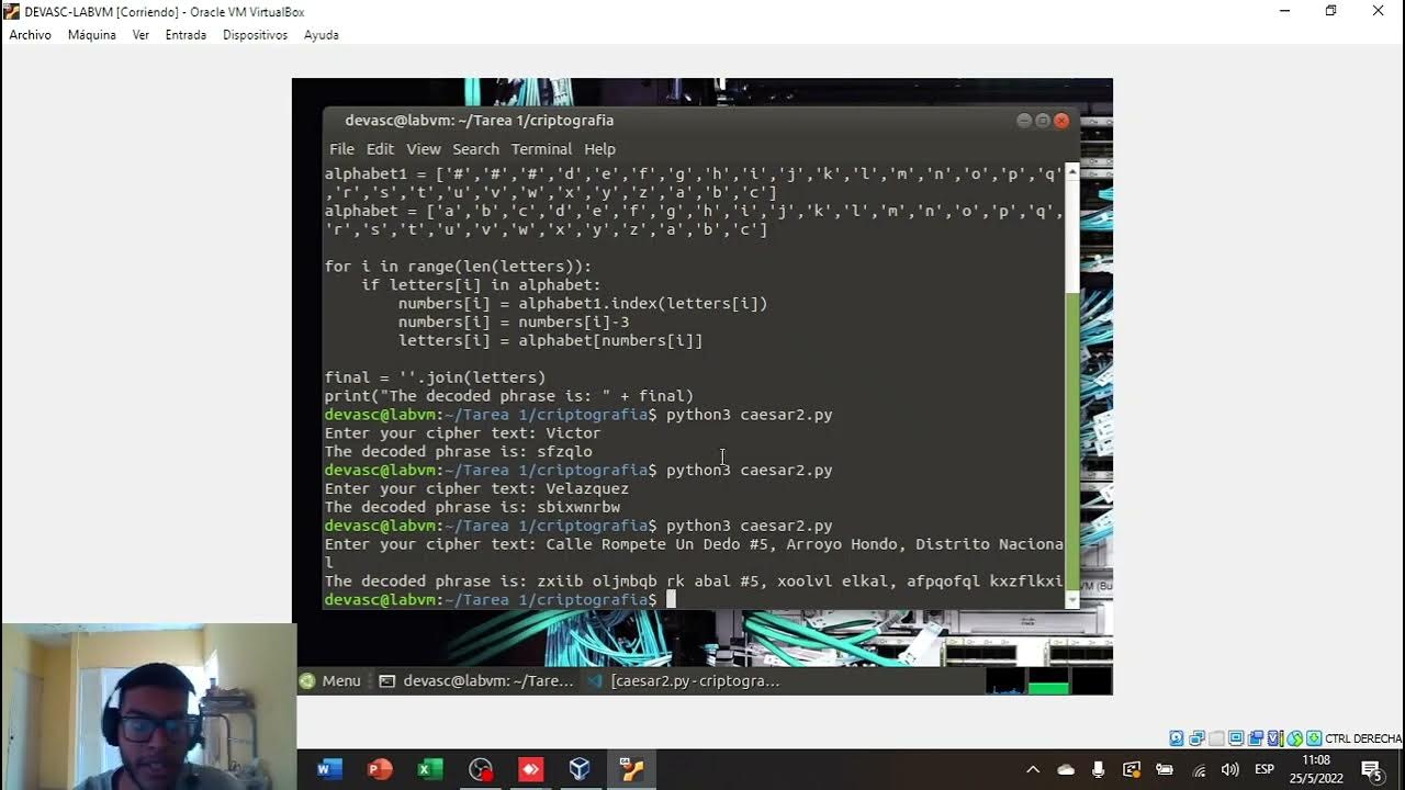 Fundamentos de Criptografia - Tarea 1 - Cifrado Cesar - YouTube