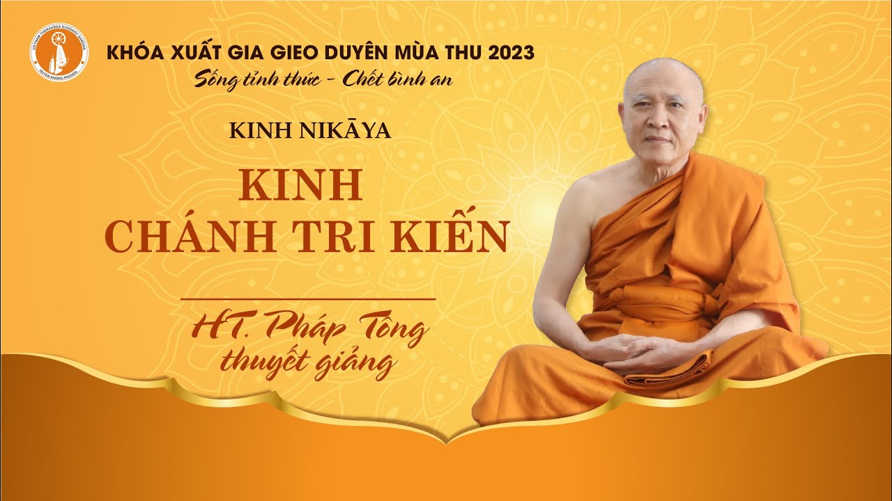 Kinh Nikaya (buổi 1)Kinh Chánh Tri Kiến HT Pháp Tông thuyết giảng ...