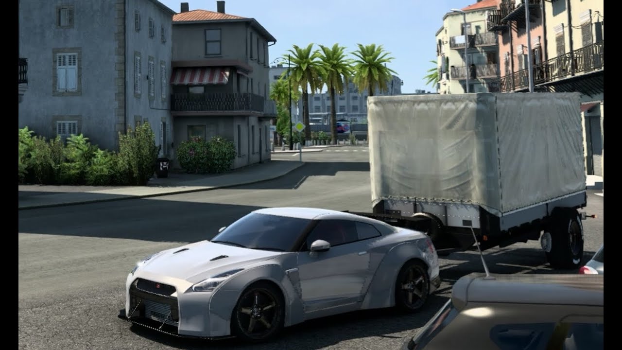 [ETS 2] Nissan GTR SpeedOut From Taranto - YouTube