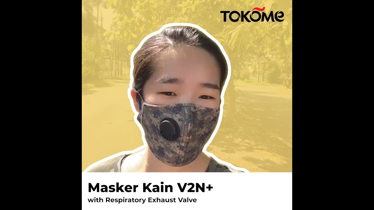 Masker Kain V2N+ Camo | Review oleh Mira Hoeng - YouTube
