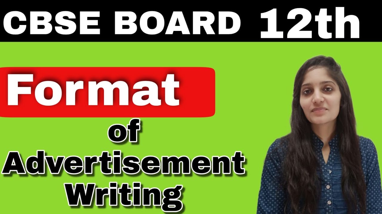 Format of advertisement writing || CBSE BOARD || CLASS 12TH || BY MORA ...