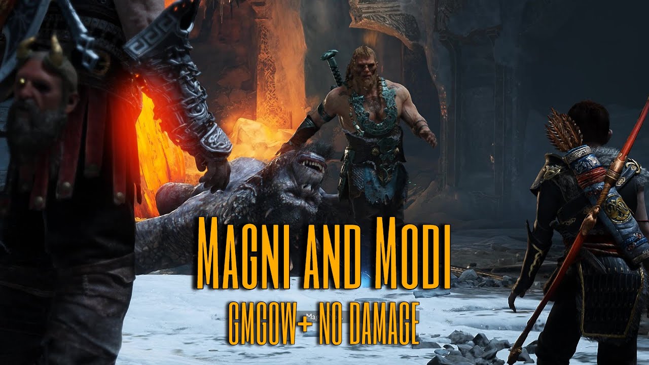 Magni & Modi Max Difficulty NG+ (Almost No damage) | God of War 2018 ...