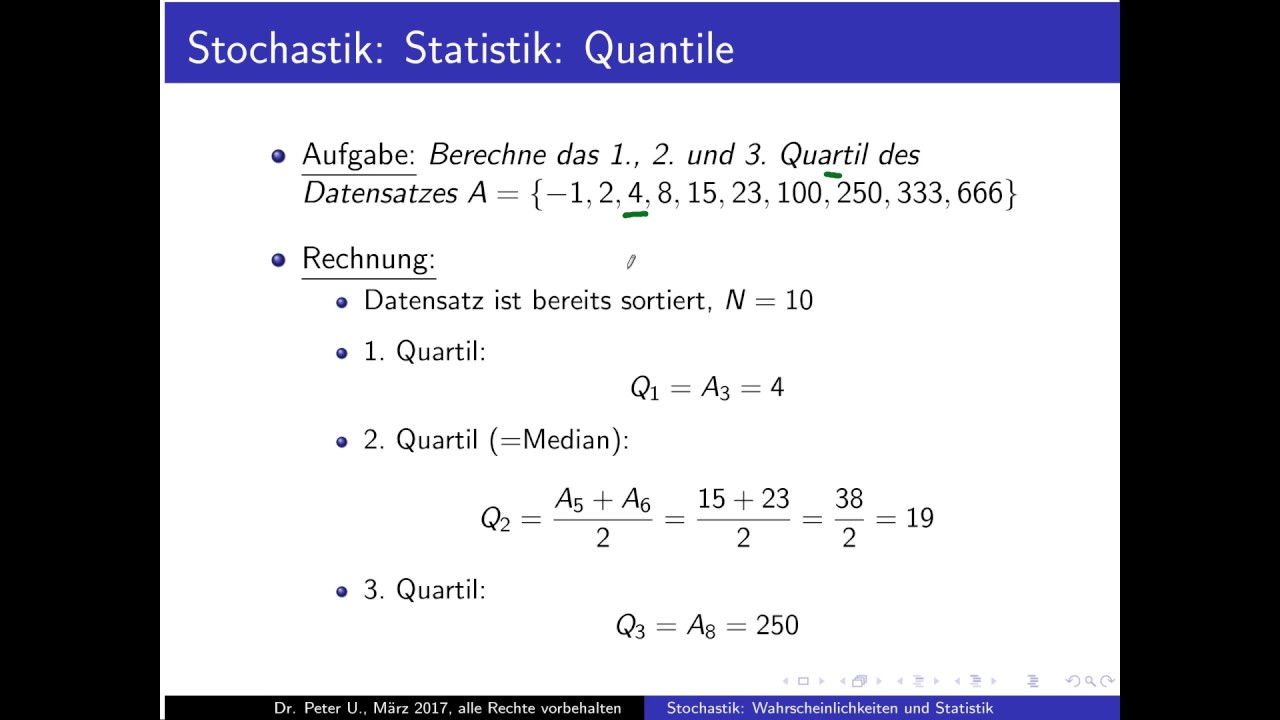 Quantil Berechnen