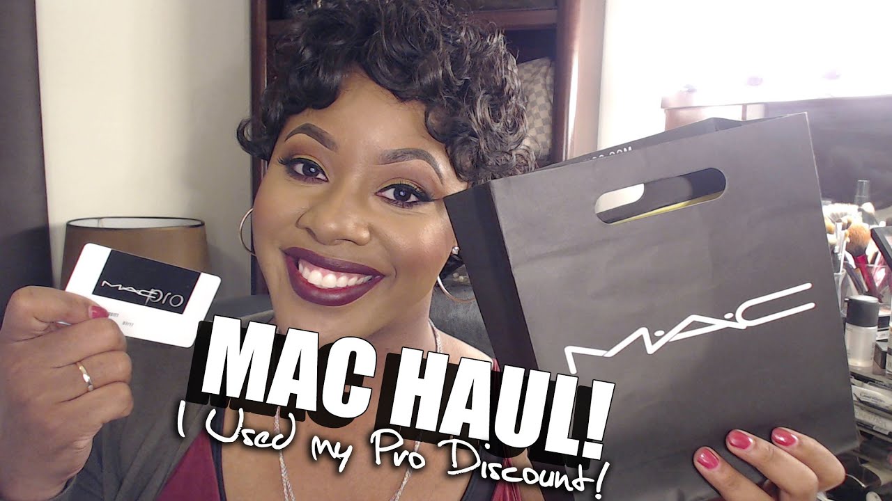 MAC COSMETICS HAUL | I USED MY PRO 40% OFF DISCOUNT - YouTube