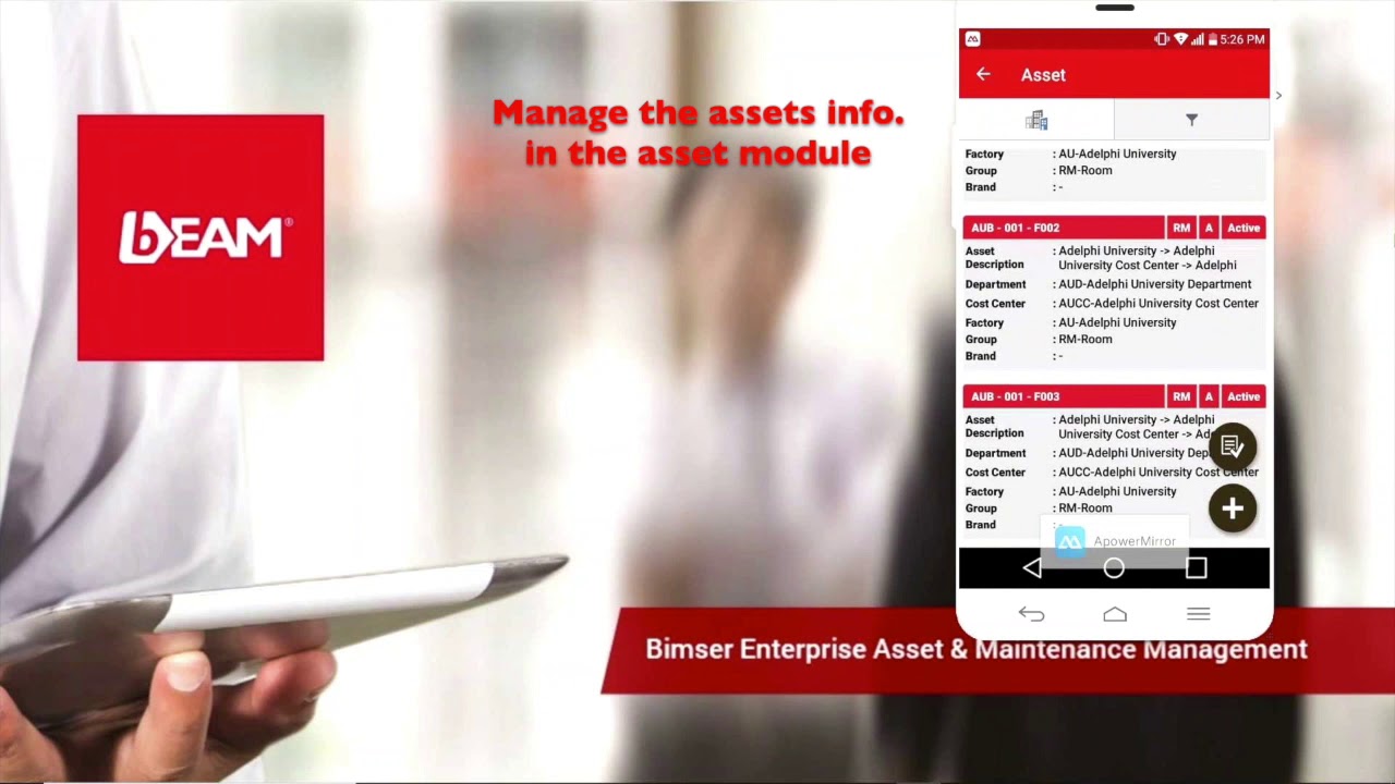 BEAM (mobile application): Manage, Maintain, Utilize, Comply, ↓ Cost ...