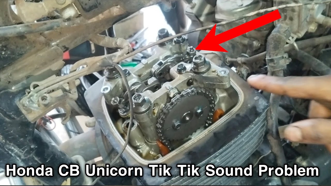 Honda CB Unicorn Shine Tik Tik Sound Problem #honda #youtube #cb # ...