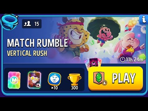 Vertical Rush Blow Em Up Rumble Match | Match Masters PVP Gameplay - YouTube