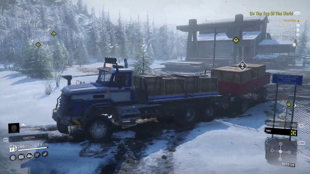 Snowrunner Walkthrough Part 33 in Co-op I Three Tasks On Mountain ...