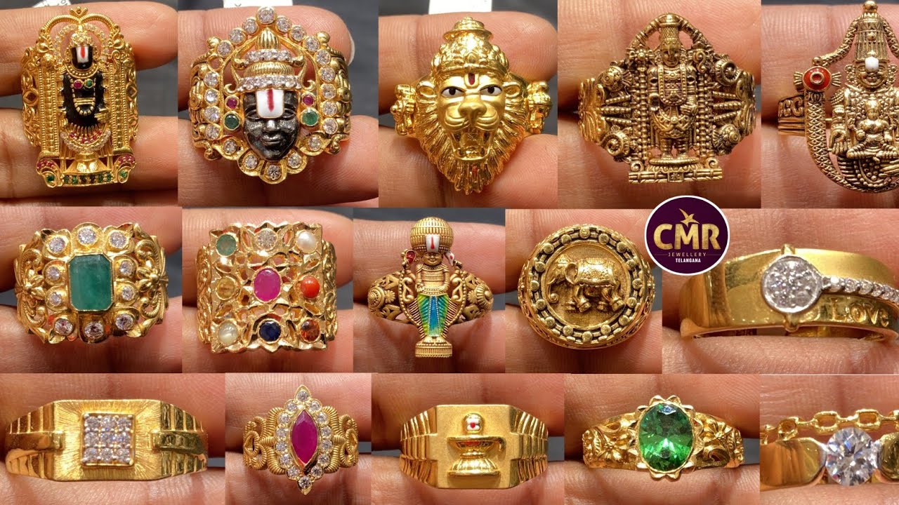 Mens finger rings collection//Venkateswara rings//Fancy rings//Designer ...