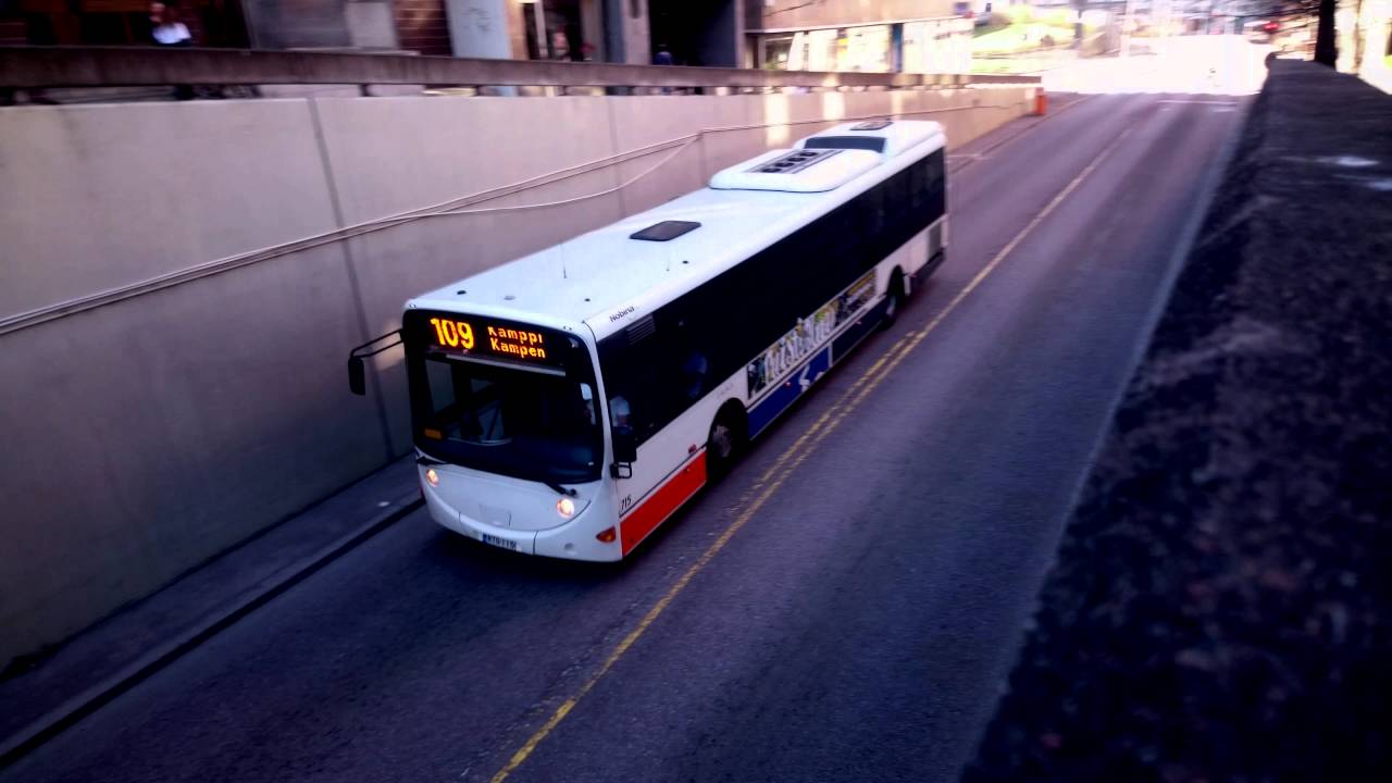 Ikarus, Volvo & Scania buses in Kamppi, Helsinki 4K - YouTube