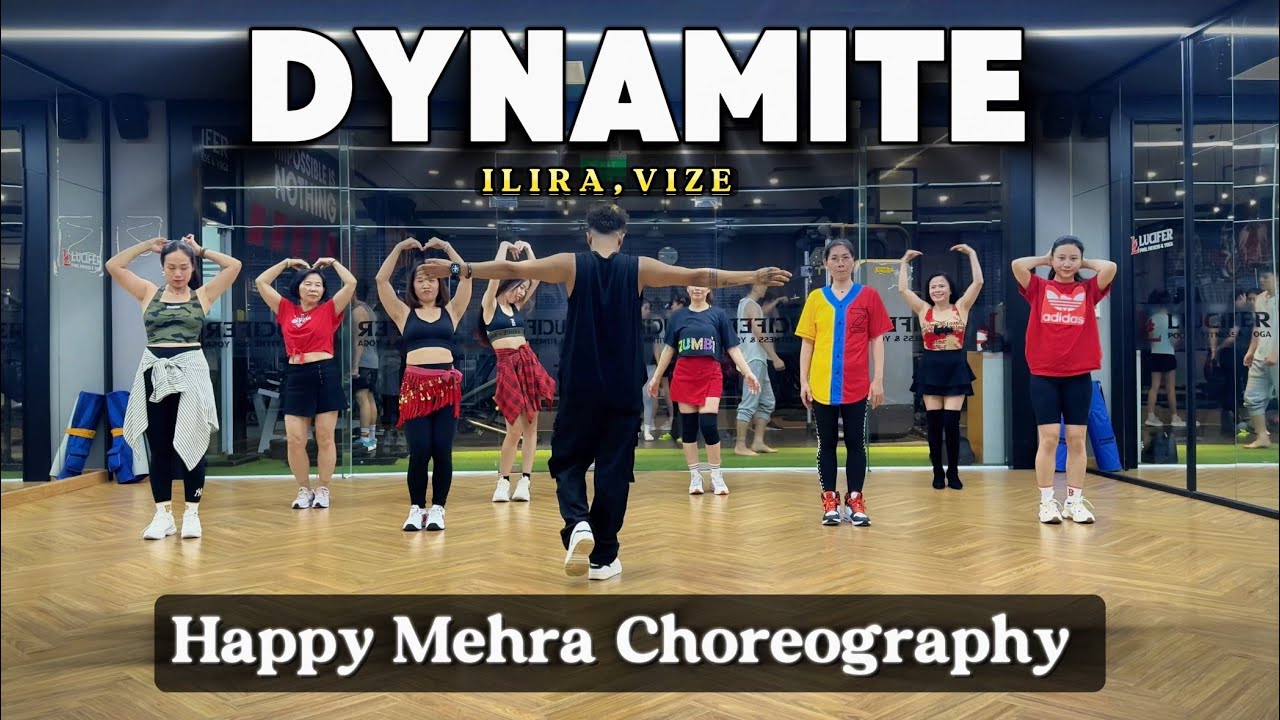 DYNAMITE- ILIRA, VIZE | Pop | ZumbaDance | Happy Mehra Choreography - YouTube