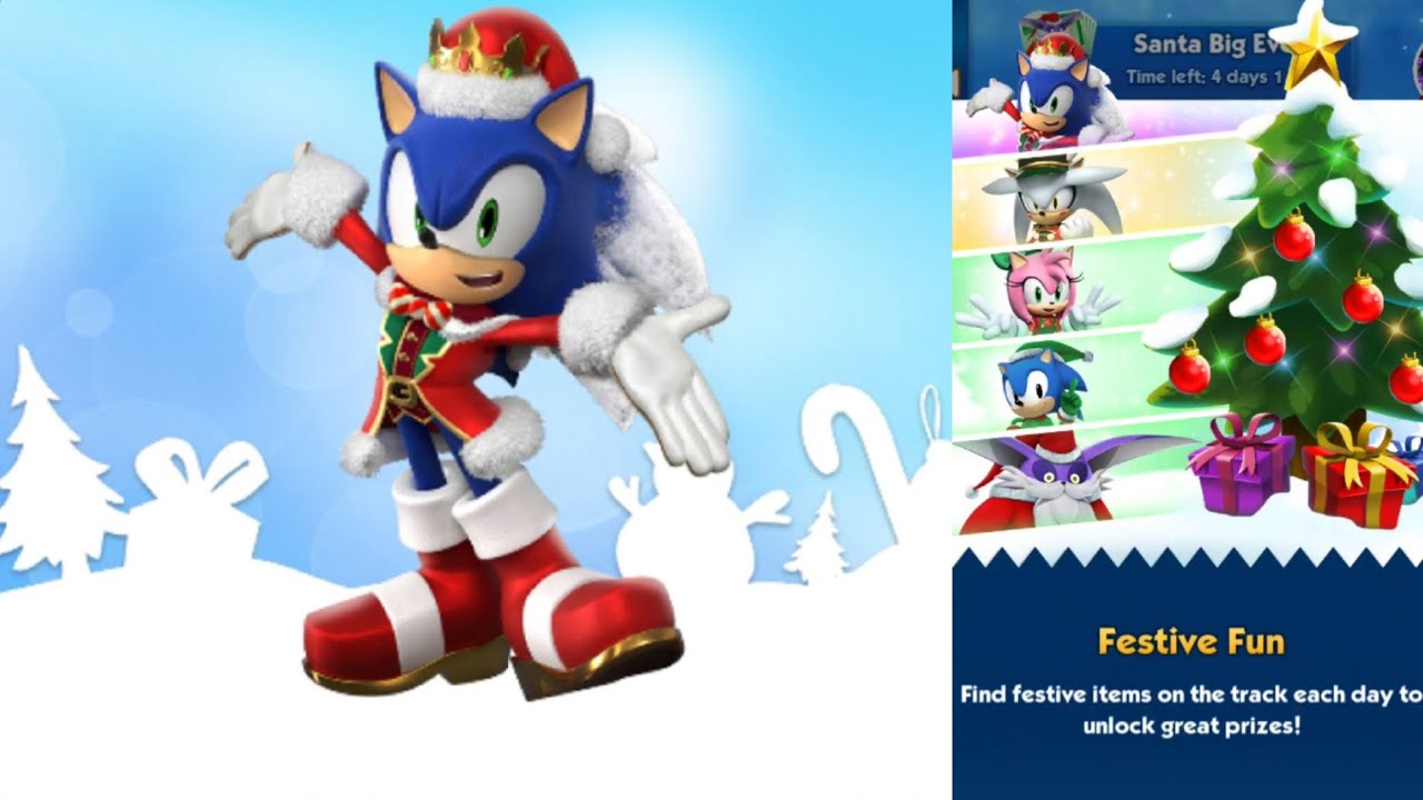 Sonic Dash - Snowdrift Sonic Event + Festive Fun - Unlocking Snowdrift ...