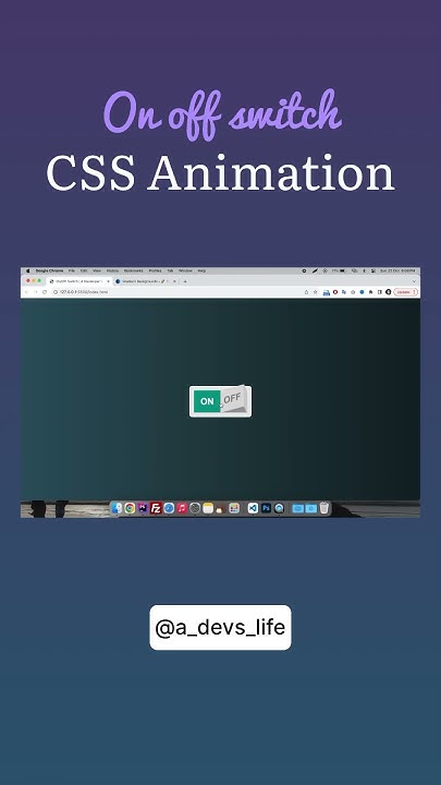Check Full Video On Off Switch In Css Cssanimation Csstips Css Webdesign Viral Toggle 7983