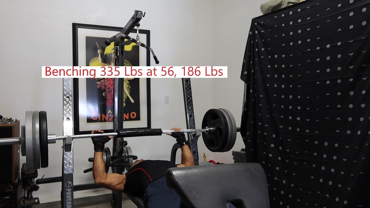 56 Years Old Benching 335 Lbs, Slow and Steady Gains - YouTube