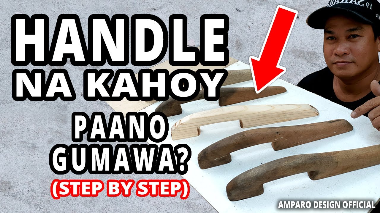 Paano gumawa ng Handle na Kahoy ng Rodela | How to make Wooden Handle ...