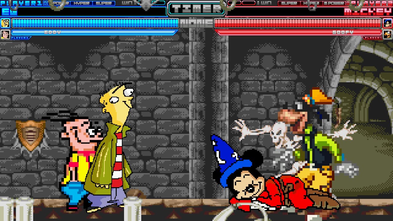 Mugen #79: Ed & Eddy vs Mickey Mouse & Goofy - YouTube