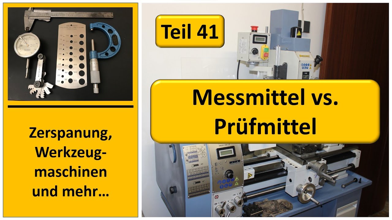 Messmittel vs. Prüfmittel: messen, lehren, prüfen - YouTube