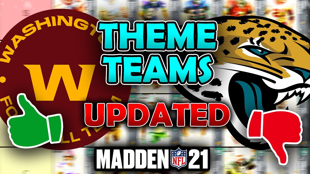 RANKING the BEST Theme Teams in Madden 21 Ultimate Team (Tier List ...