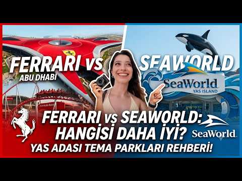 ADRENALİN VE EĞLENCE DOLU BİR GÜN! 🇦🇪 | Yas Adası Tema Parkları: SeaWorld & Ferrari World