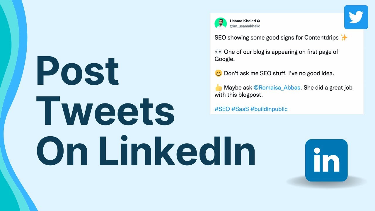 How To Post Your Twitter Thread on LinkedIn Easily (2022) - YouTube