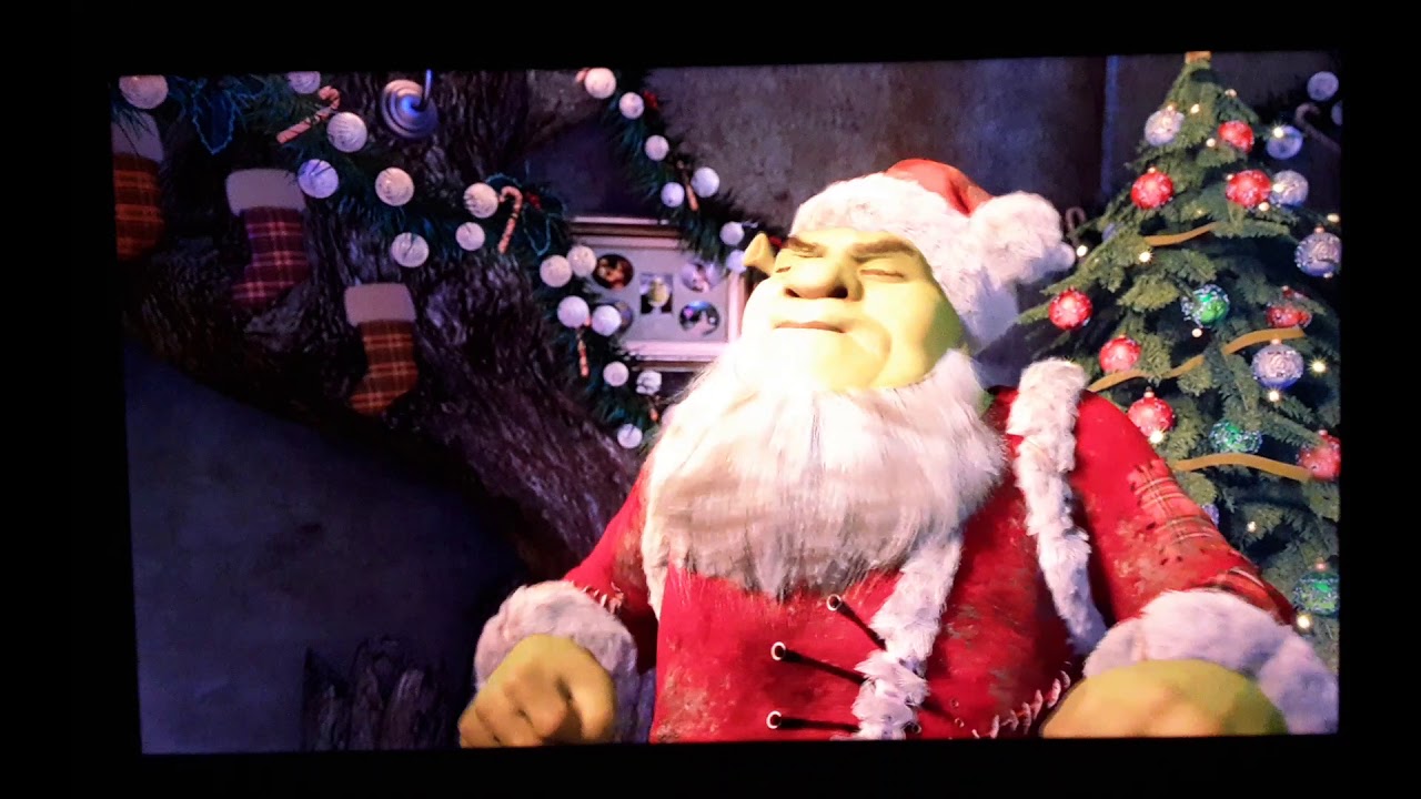 shrek The Halls: Santa Shrek Big Burp Scene - YouTube