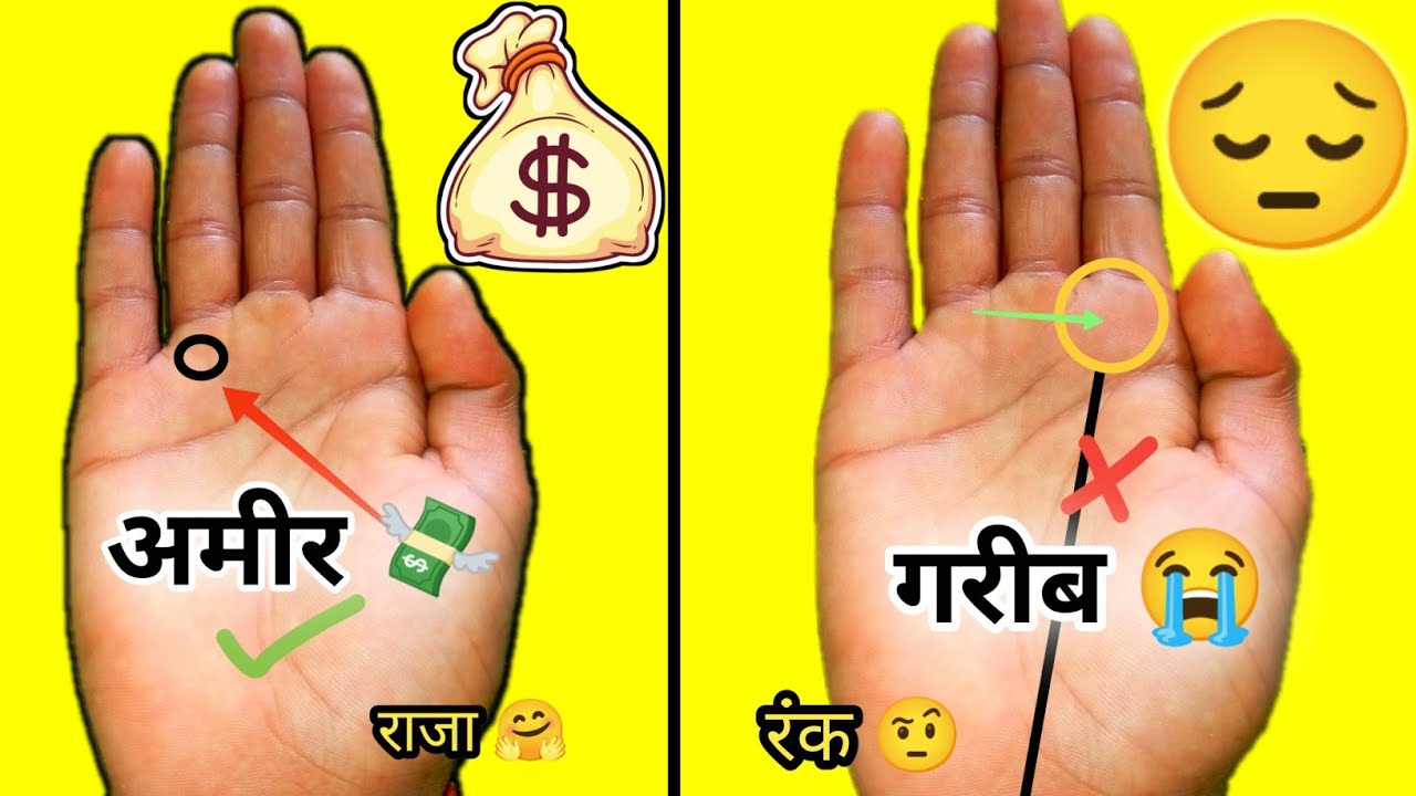 भिखारी से करोड़पति बना देगी ये रेखा | palmistry | hast rekha | धन योग ...