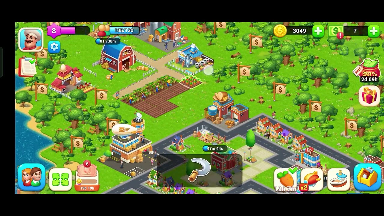 Farm City: Farming & Building level 8 - YouTube